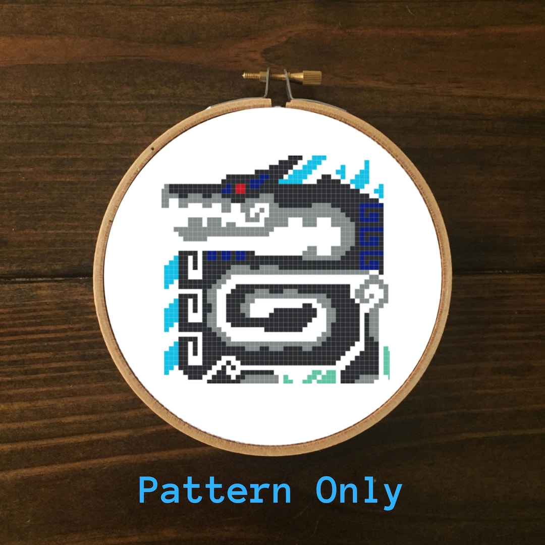 Monster Hunter Abyssal Lagiacrus Cross Stitch Pattern PDF Download ...