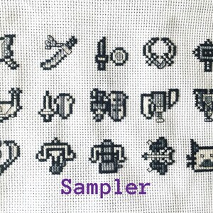 Monster Hunter Choose Your Weapon Cross Stitch Pattern, PDF Digital ...