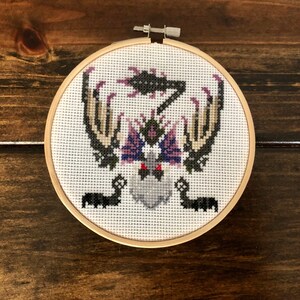 Monster Hunter Finished Cross Stitch Made to Order, Video Game Wall Art ...