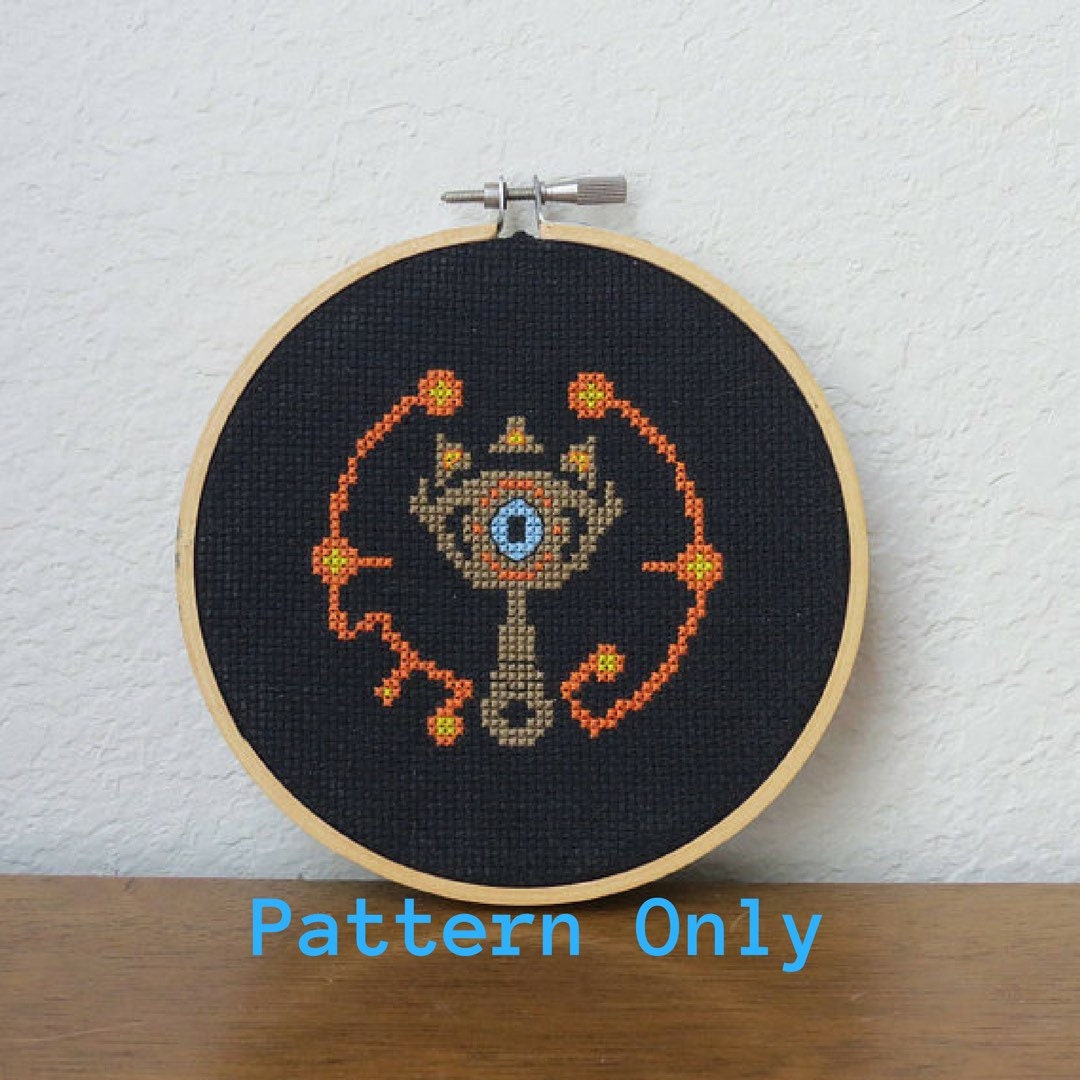 Legend of Zelda Sheikah Eye Cross Stitch Pattern PDF Download, Gift for ...