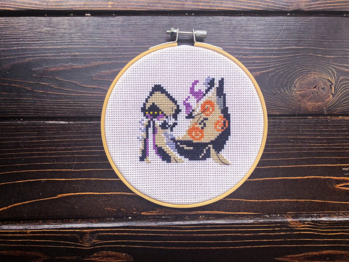 Monster Hunter Finished Cross Stitch Made to Order Video Game | Etsy