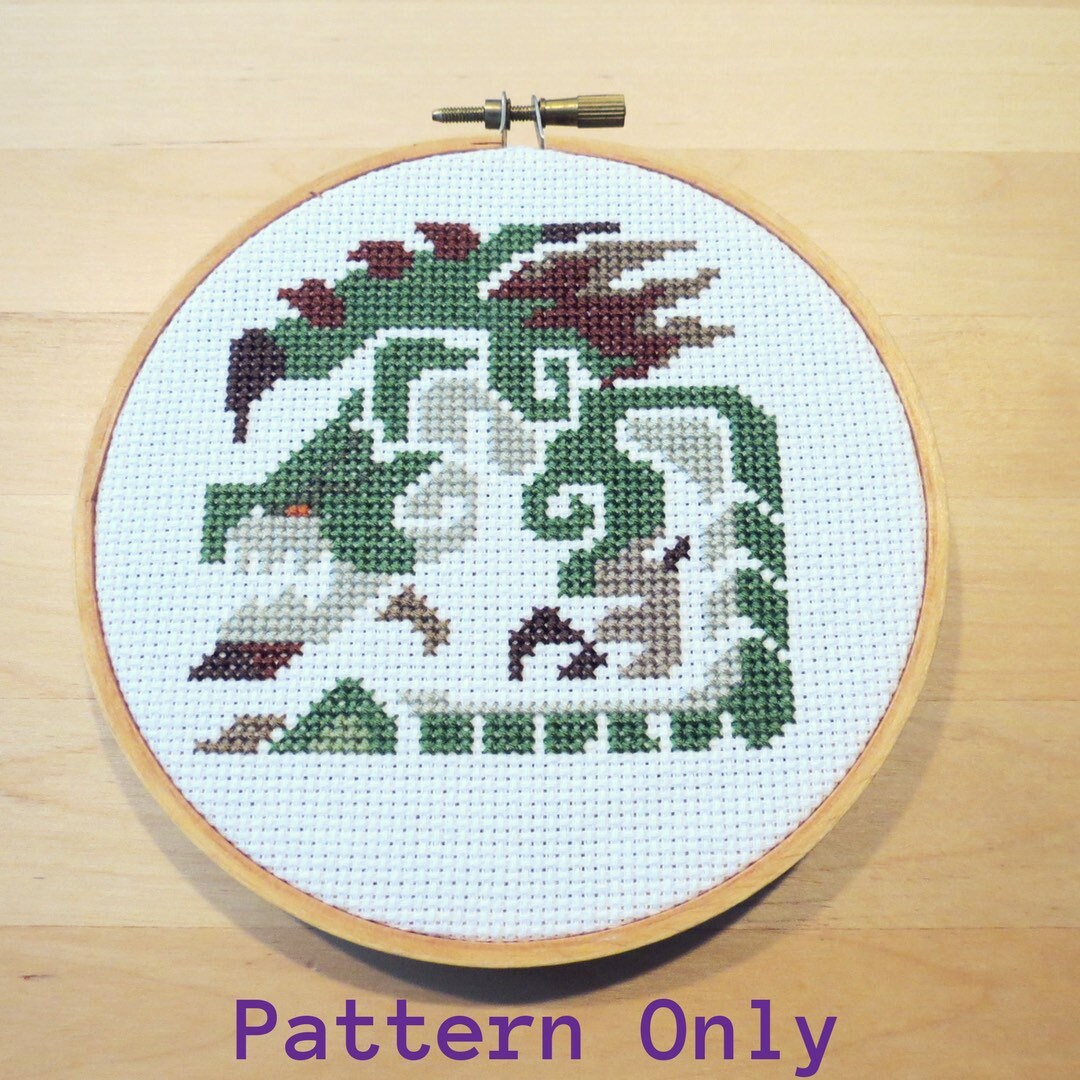 Rathian Icon Monster Hunter Cross Stitch Pattern PDF Download, Gifts ...