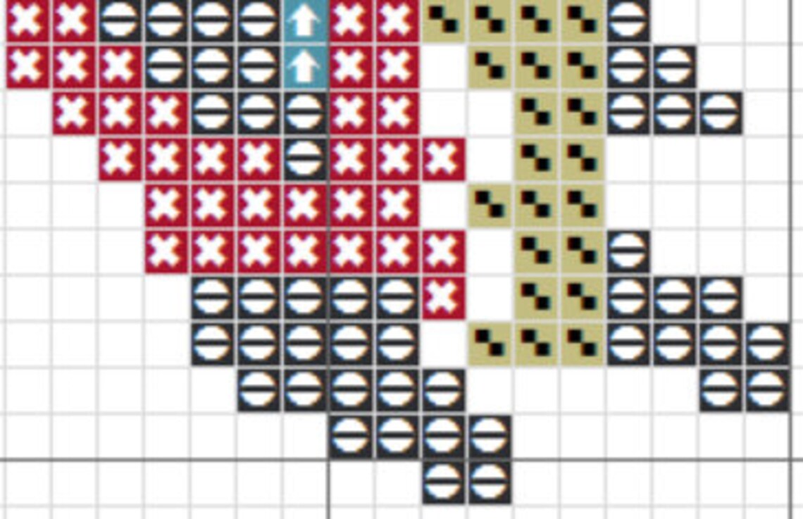 Monster Hunter Rathalos and Rathian Cross Stitch Pattern Bundle, PDF ...