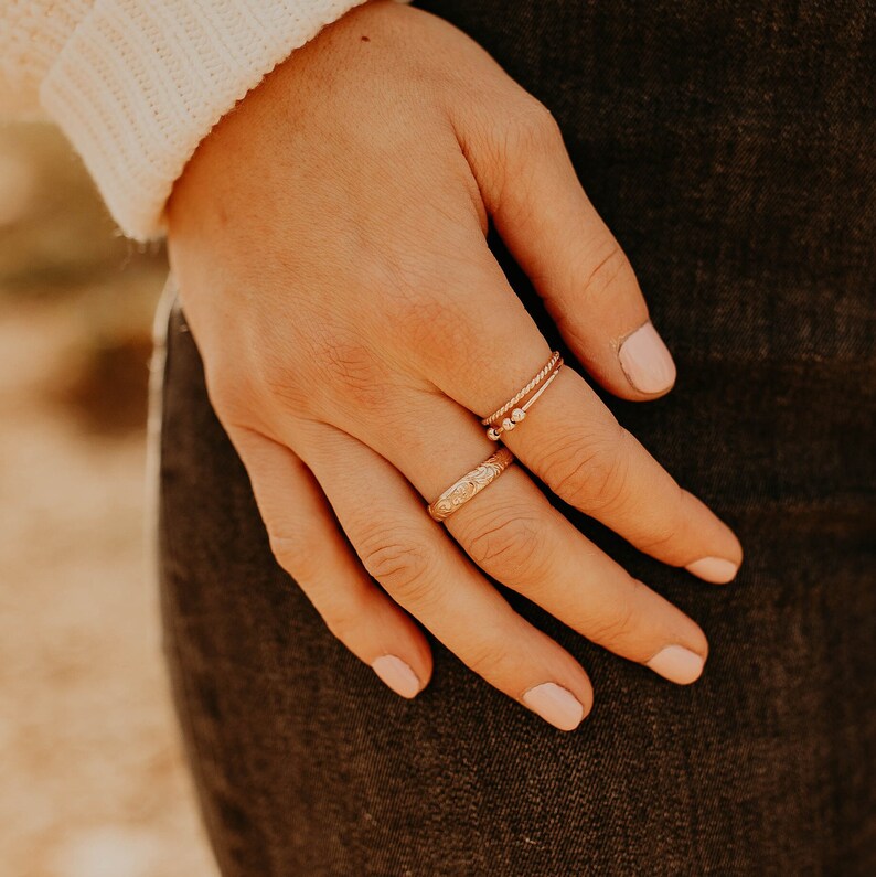 Fidget Anxiety Ring SET Stackable Anxiety Ring Spinner - Etsy