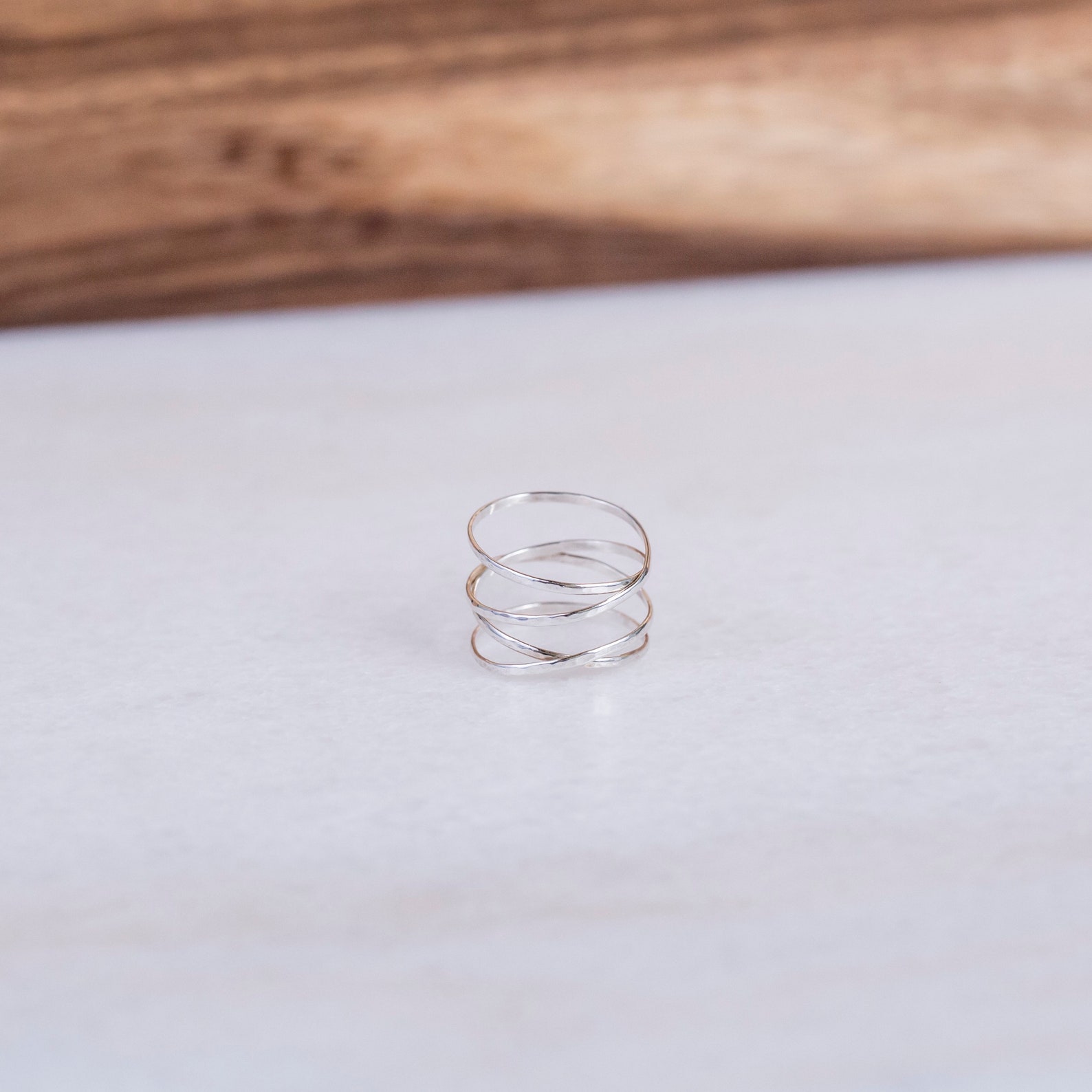 Large Silver Wrap Ring, Silver Wrap Ring, Wraparound Ring, Silver Ring ...