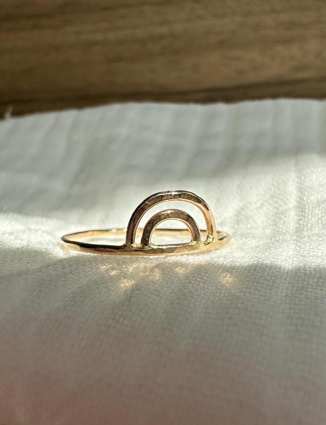 Rainbow Arch Ring, Stacking Rings, Stackable Rings - Etsy