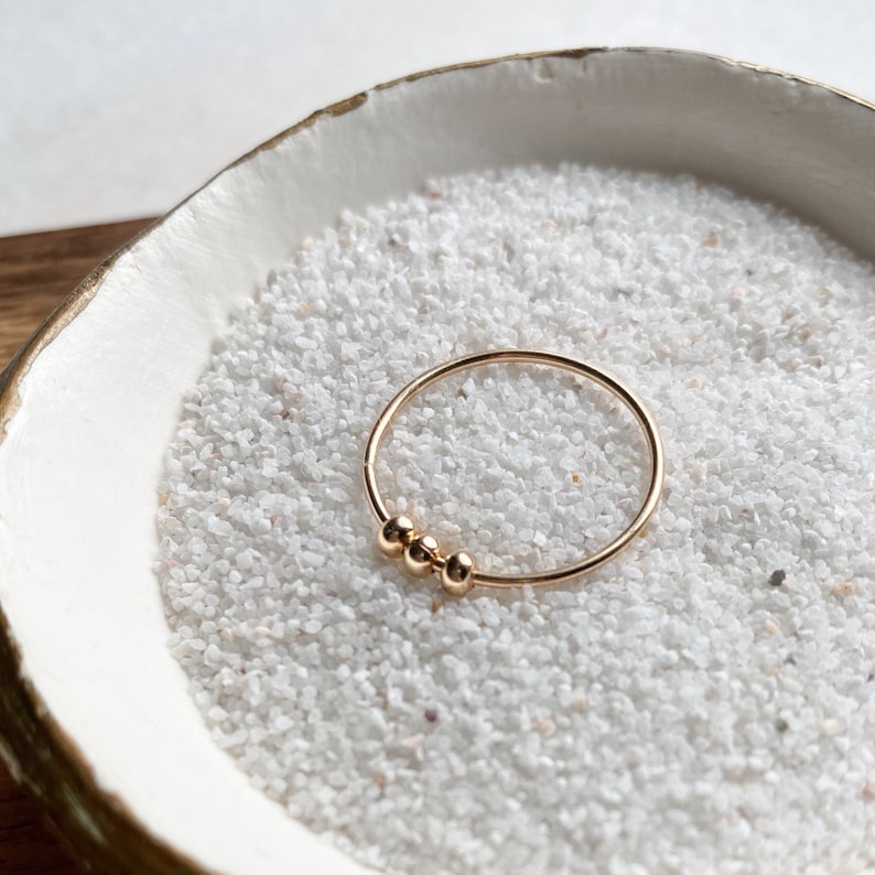 Fidget Anxiety Ring for Women Stackable Anxiety Ring Spinner - Etsy