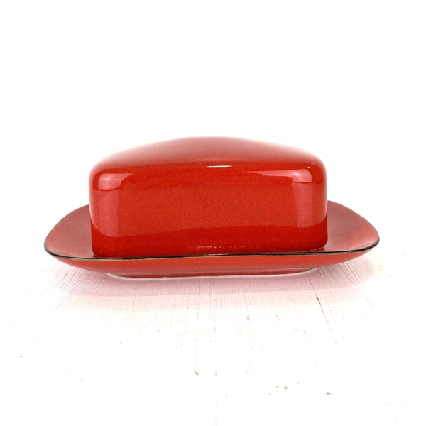 Red Butter Dish - Etsy