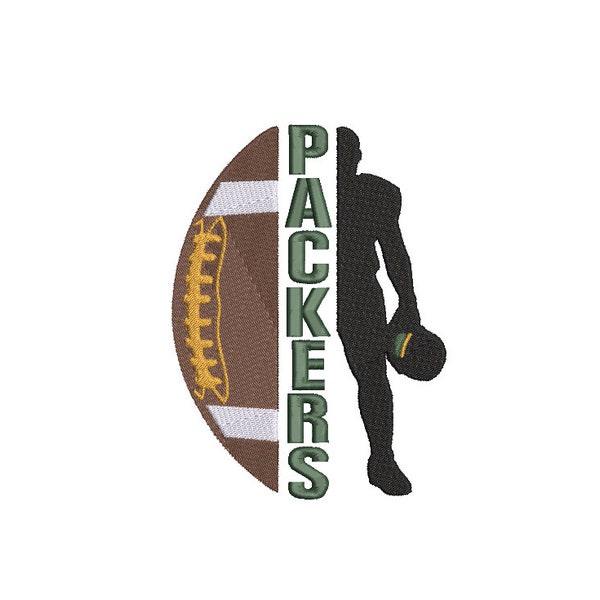 Green Bay Packers Embroidery Design - Etsy