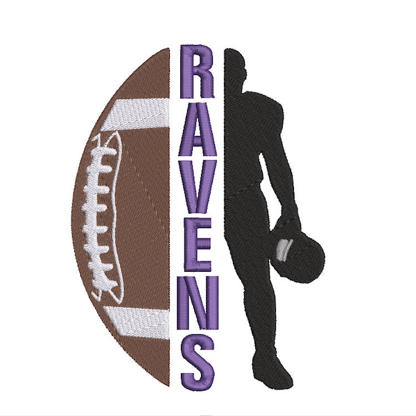 Baltimore Ravens Embroidery - Etsy