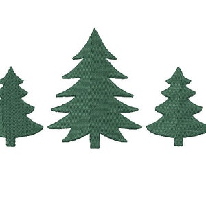 Christmas Furs Trees Machine Embroidery File Design, Digital File ...
