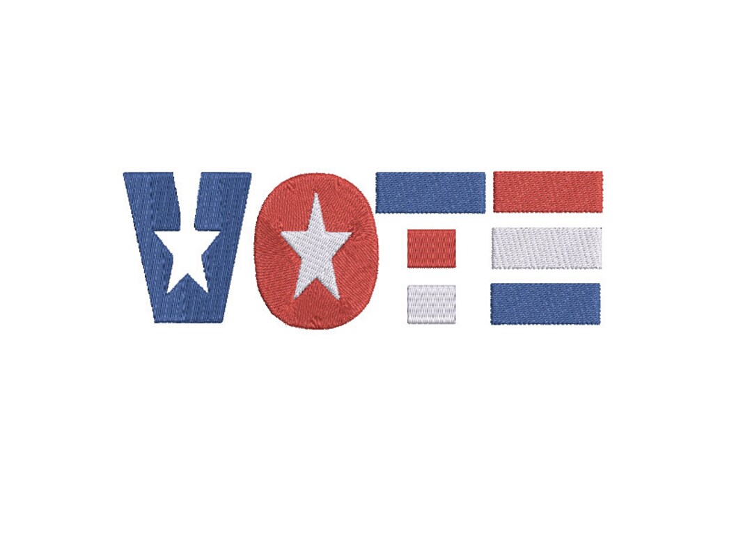 Vote Embroidery Design, Political, Instant Download, Digital Download 7 ...