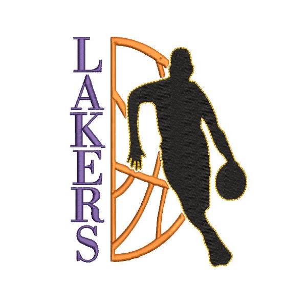 Lakers Embroidery File - Etsy