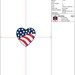 American Flag Heart Machine Embroidery Design Patriotic 4th of July ...