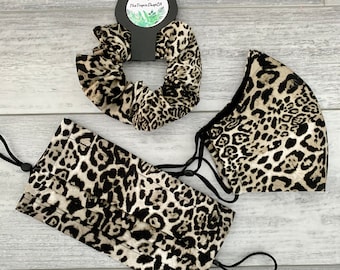 Cheetah Print Face Mask | Etsy