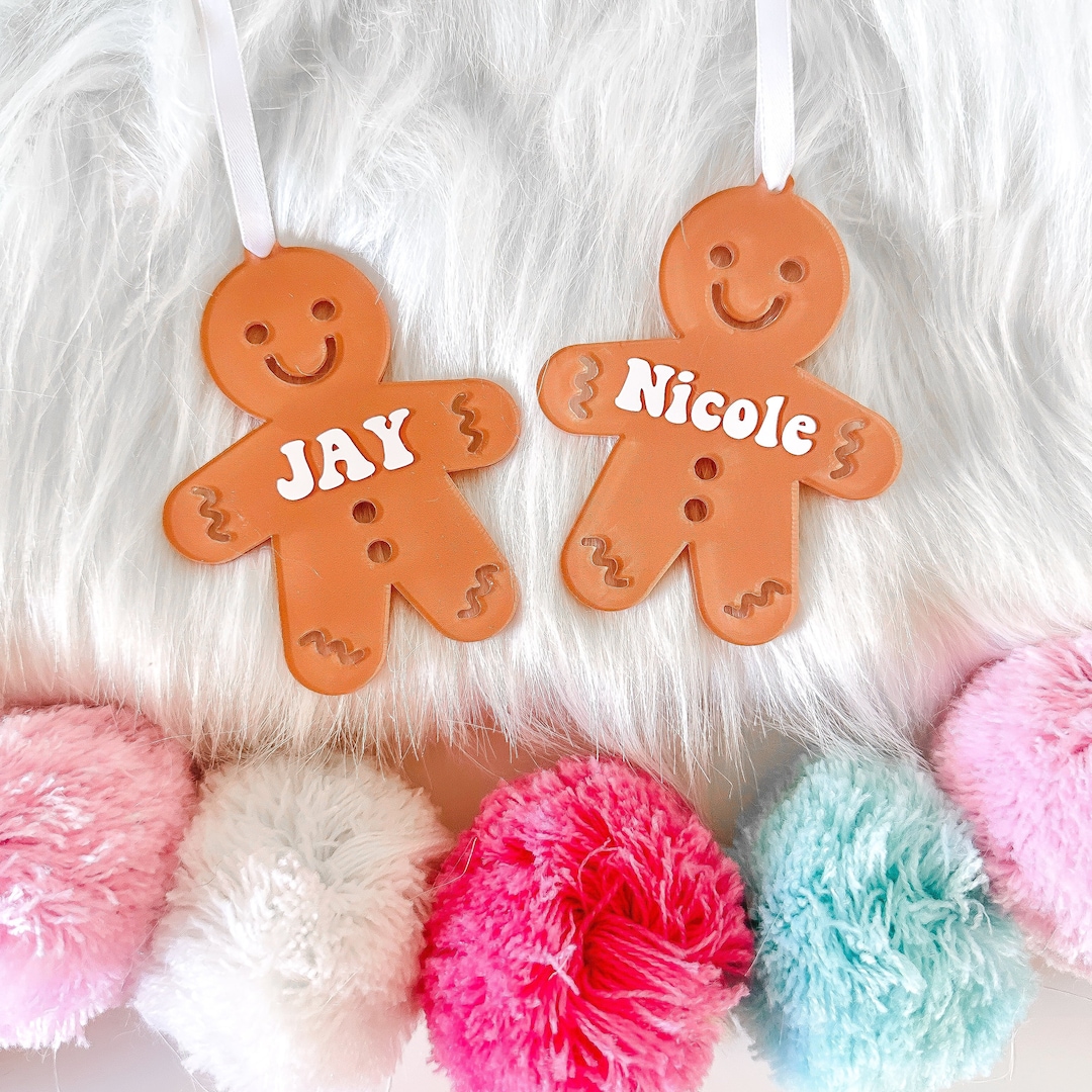Custom Personalized Gingerbread Man Christmas Ornament - Etsy