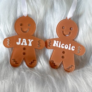 Custom Personalized Gingerbread Man Christmas Ornament - Etsy