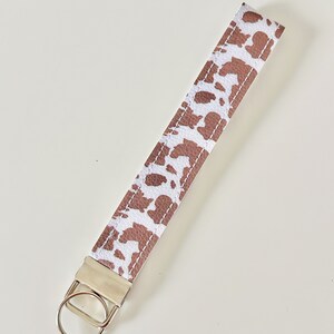 Pink Cow Girl Western Key Wristlet Key Fob Holder Wristlet Key Chain ...