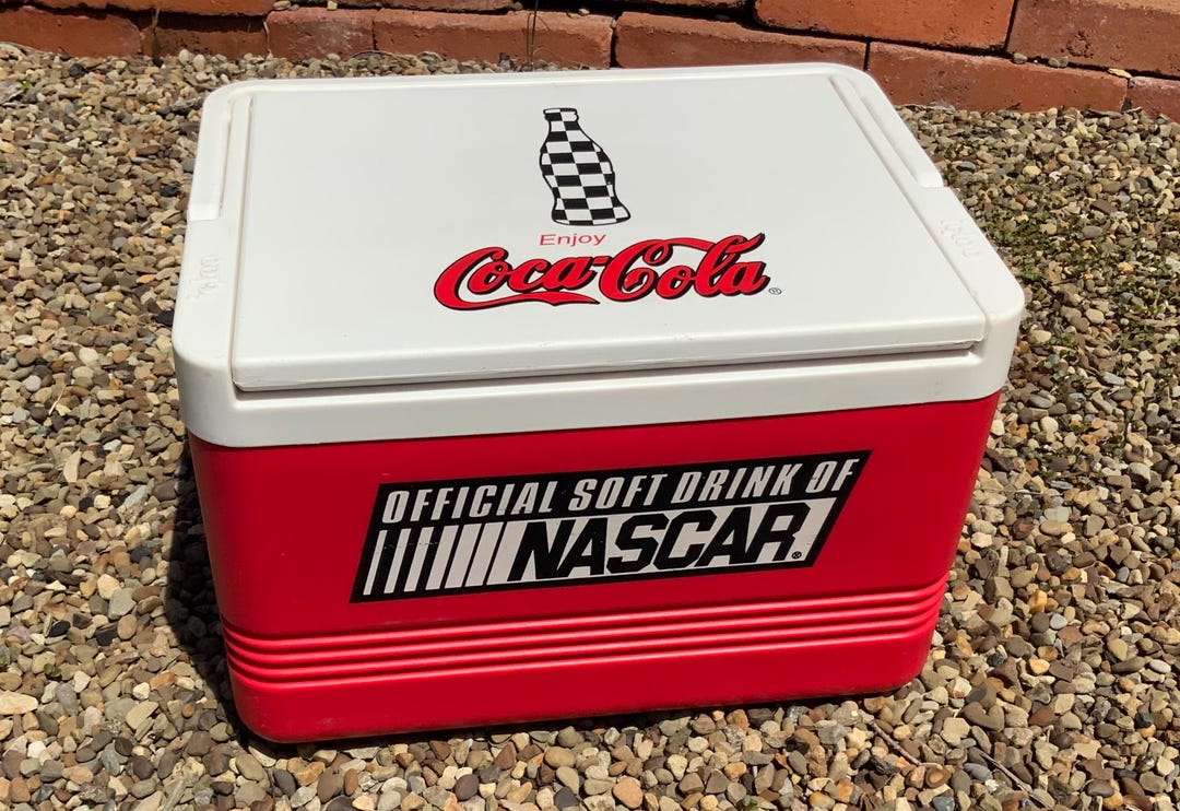 Igloo NASCAR Car Racing Legend 12 Cooler Red & White Coca Cola RARE ...