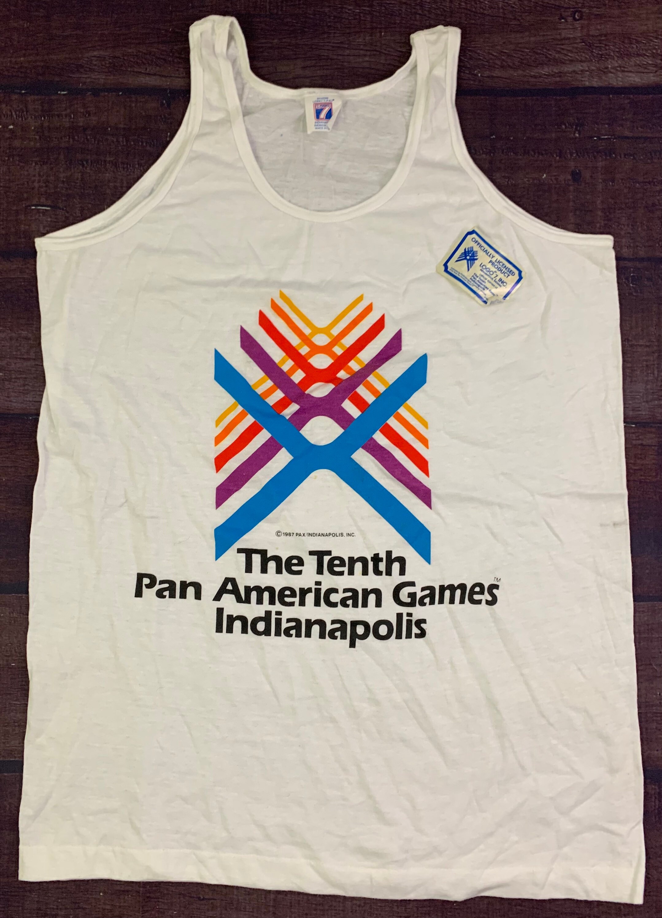 Vintage 80s The Pan American Games Indianapolis White | Etsy