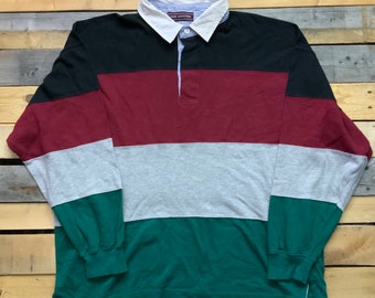 90s Color Block Shirt - Etsy