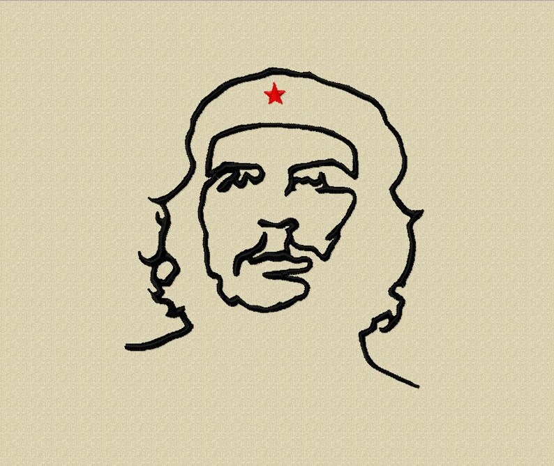 3 Sizes Che Guevara, Embroidery Design, Che Guevara Machine Embroidery ...