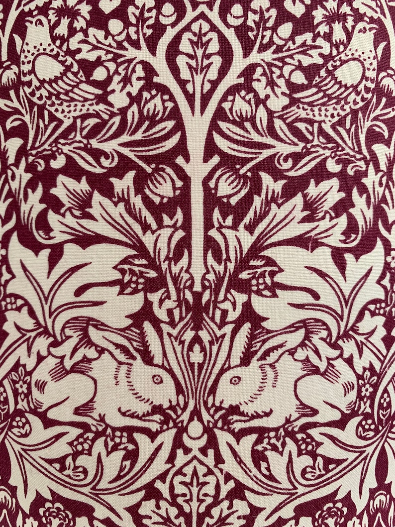 William Morris Lampshade Brother Rabbit Red or Blue. - Etsy UK