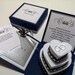 Navy Blue & Silver Exploding Wedding Invitation Boxes - Luxury Invites ...