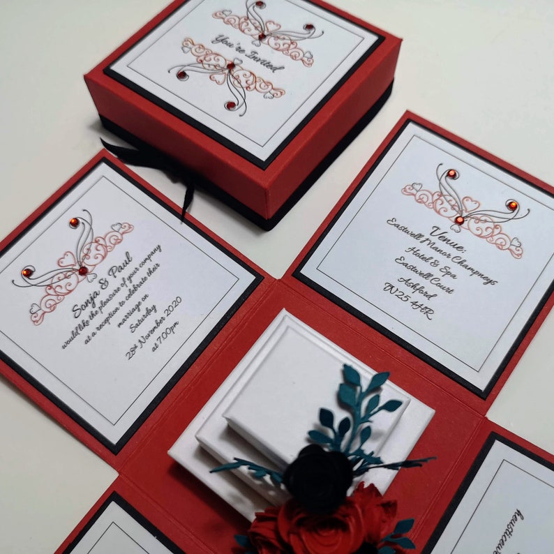 Exploding Wedding Invitation Box Invitations Luxury - Etsy UK