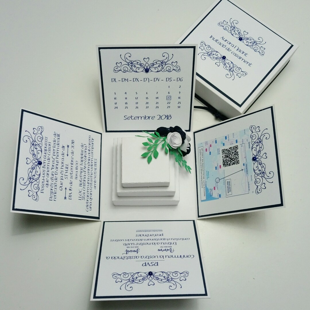Exploding Wedding Invitation Box-invitations-luxury Invites-bespoke ...