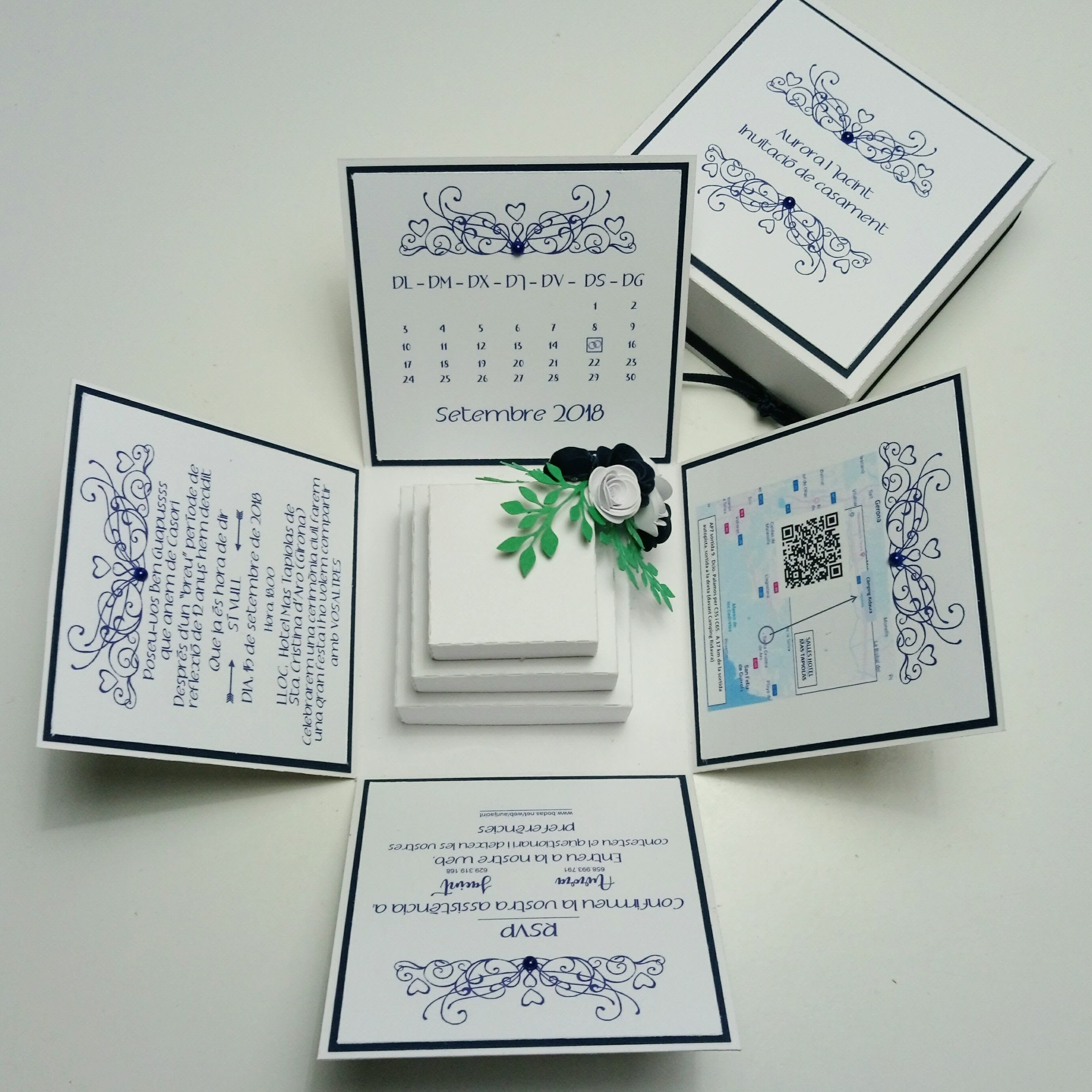 Exploding Box Wedding Invitations