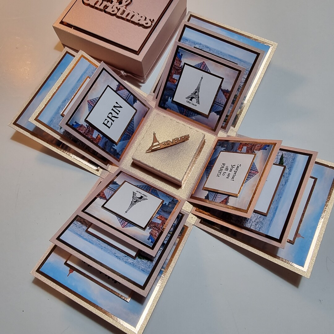 Exploding Occasions Box Surprise Trip to PARIS Birthday Christmas ...