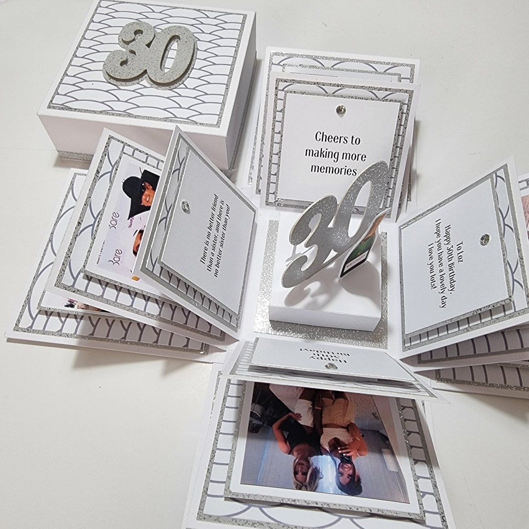 Personalised Exploding Gift Box - Memory Photo Keepsake Album-valentine ...