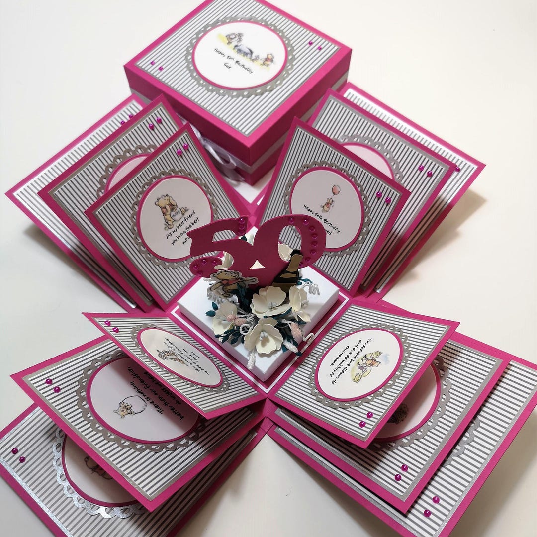 50th-birthday-keepsake-box-birthday Gift-birthday Card-gifts for Her ...