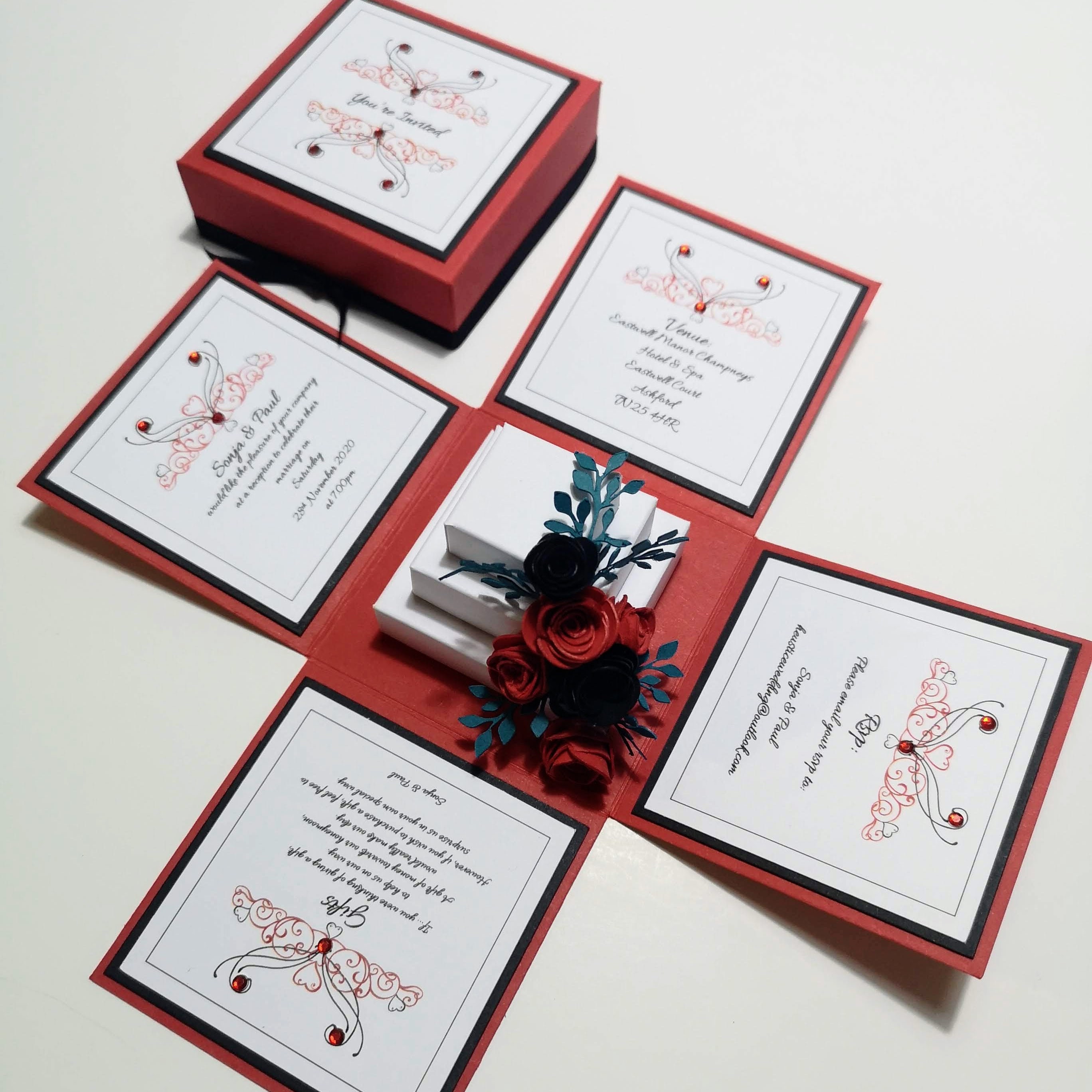 Exploding Wedding Invitation Box Invitations Luxury - Etsy UK