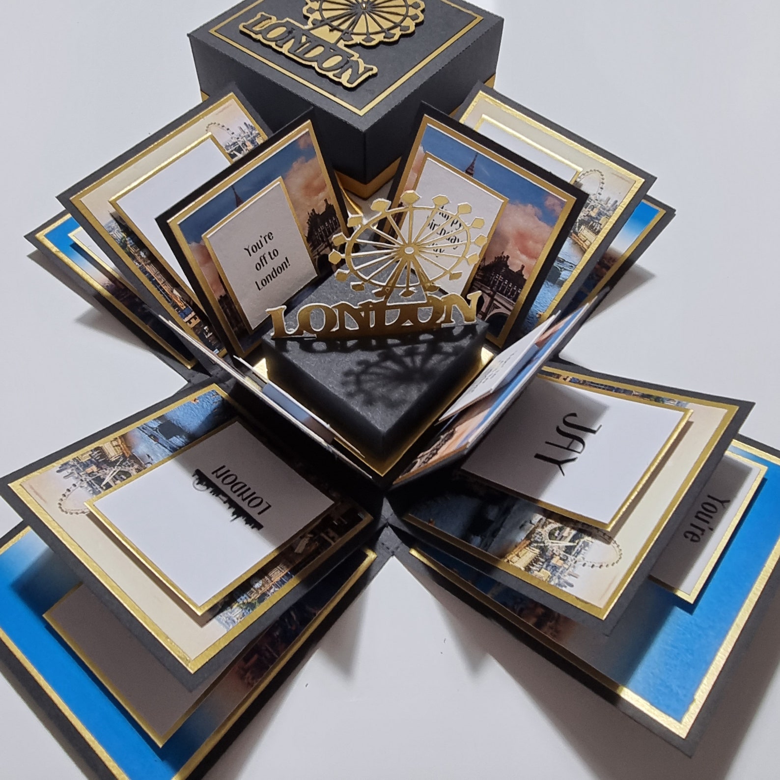 Exploding Trip Reveal Box Surprise LONDON Trip Birthday | Etsy UK