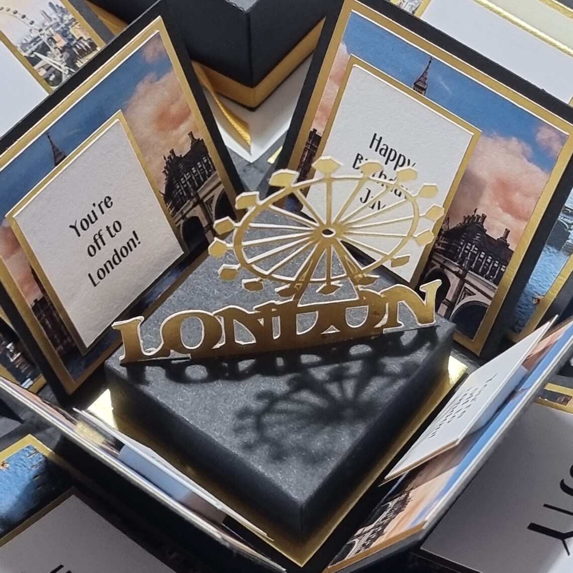 Exploding Trip Reveal Box Surprise LONDON Trip Birthday | Etsy UK