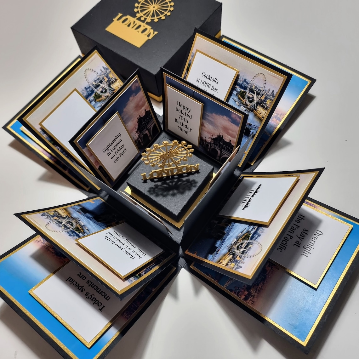 Exploding Trip Reveal Box Surprise LONDON Trip Birthday - Etsy UK