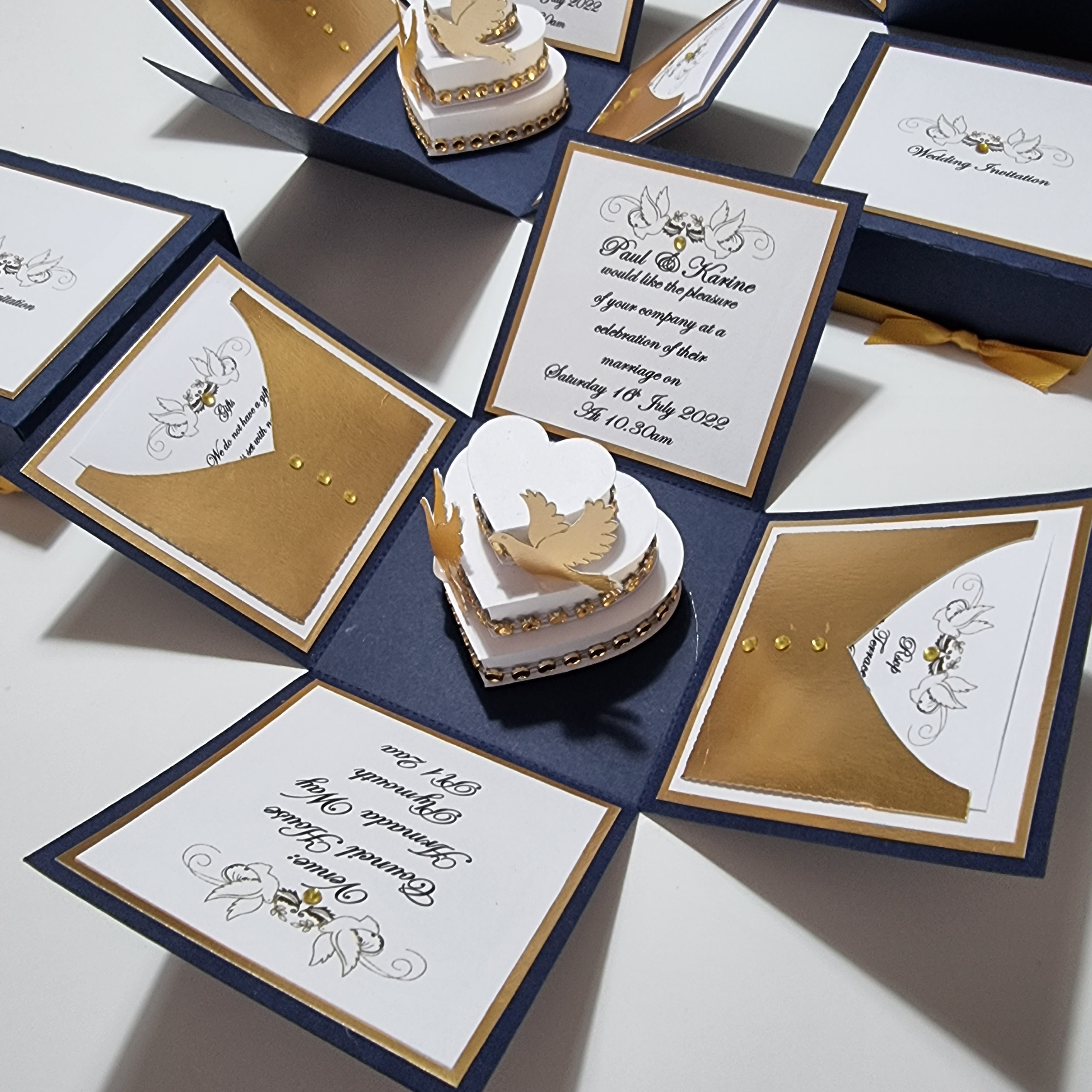 Exploding Box Wedding Invitations
