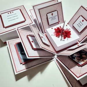 40th Ruby Wedding Anniversary Box-card-personalised Anniversary Gifts ...