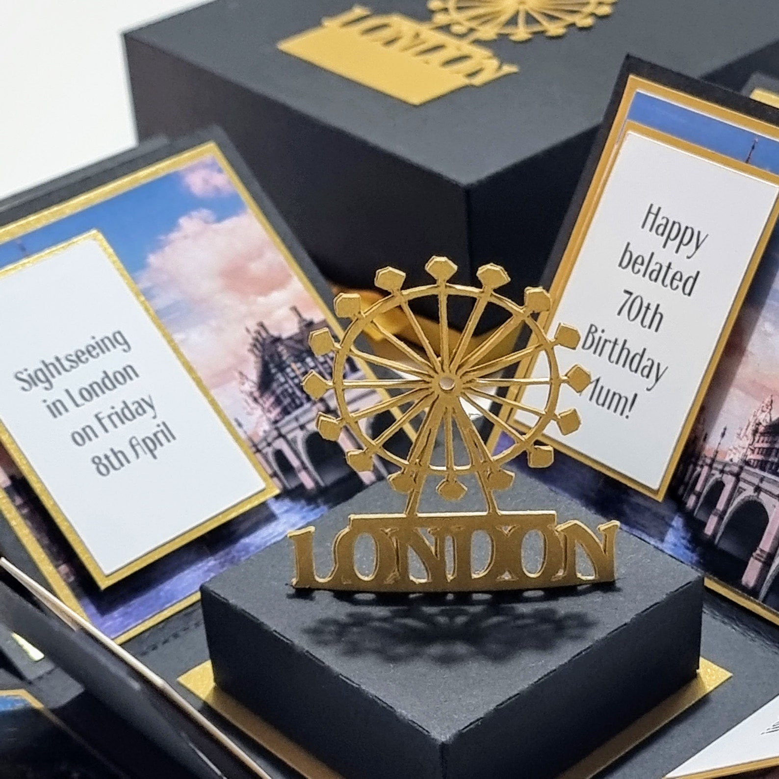 Exploding Trip Reveal Box Surprise LONDON Trip Birthday - Etsy UK