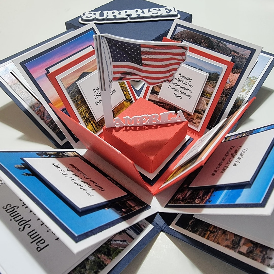 Exploding Trip Reveal Box - Multi Stop AMERICA Trip - AMERICA ...