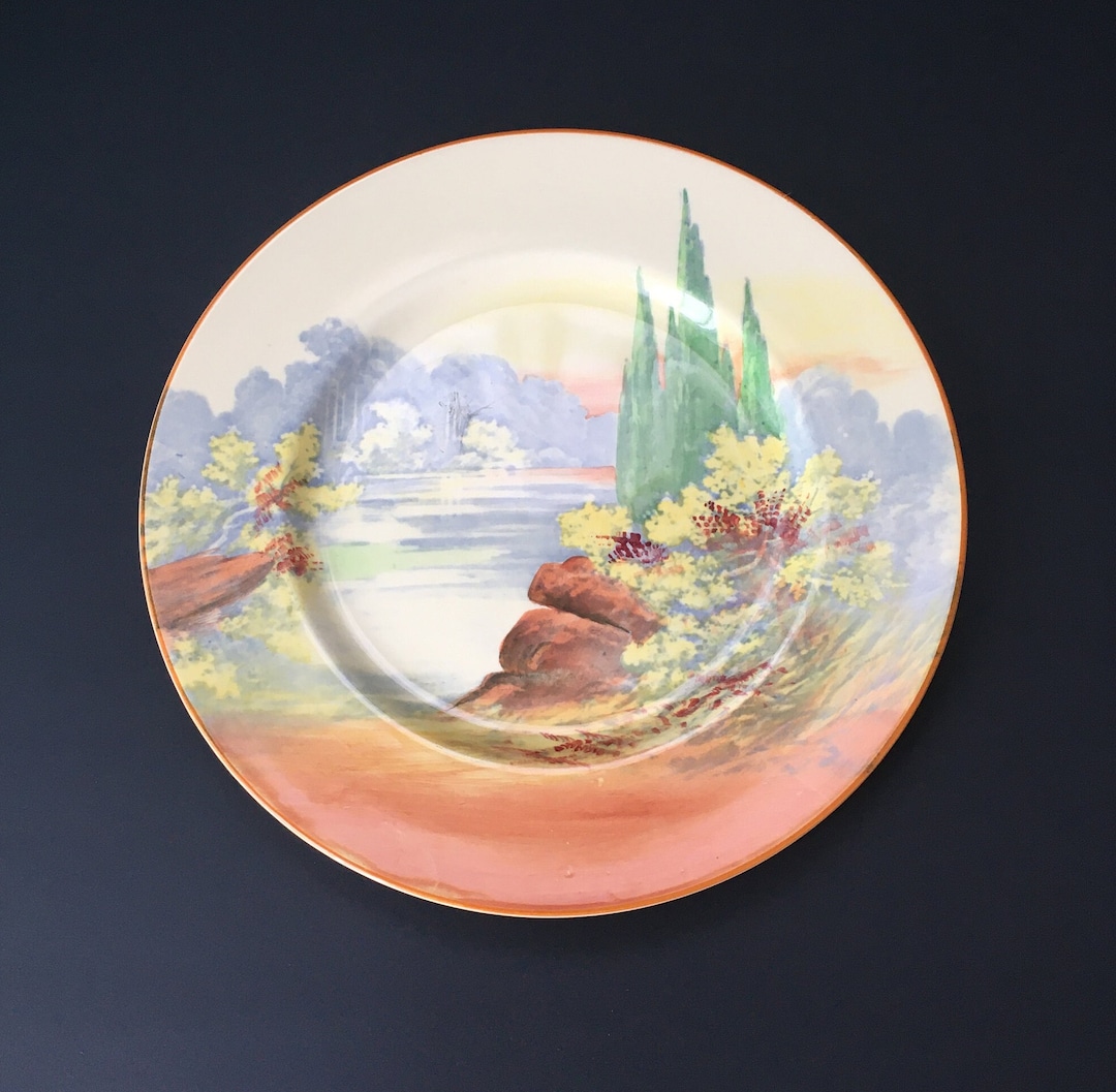 Vintage Art Deco Royal Doulton Woodley Dale Decorative Wall Plate With ...