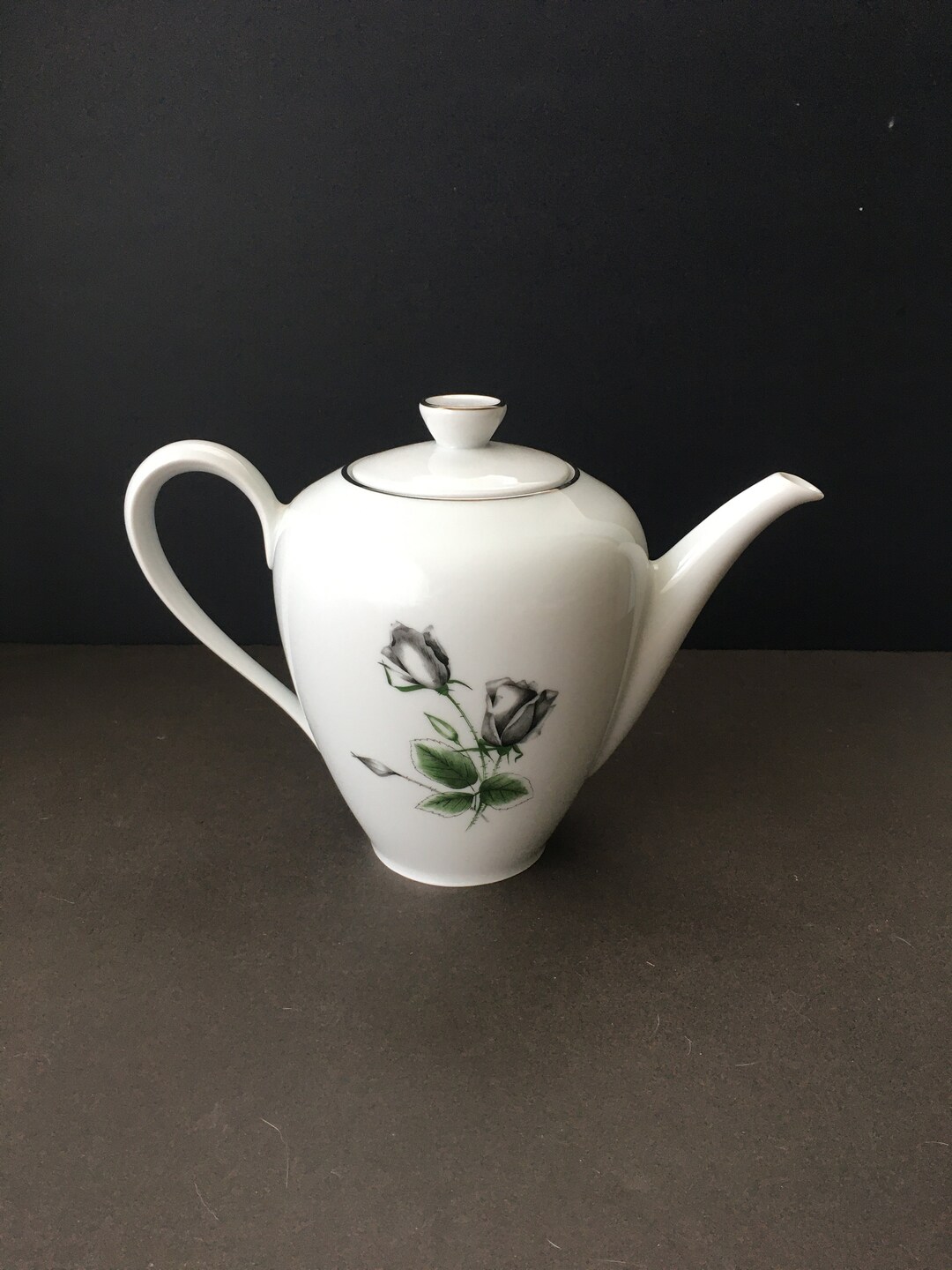 Bavarian Stonegate Germany Coffee/teapot Midnight Rose Design With ...