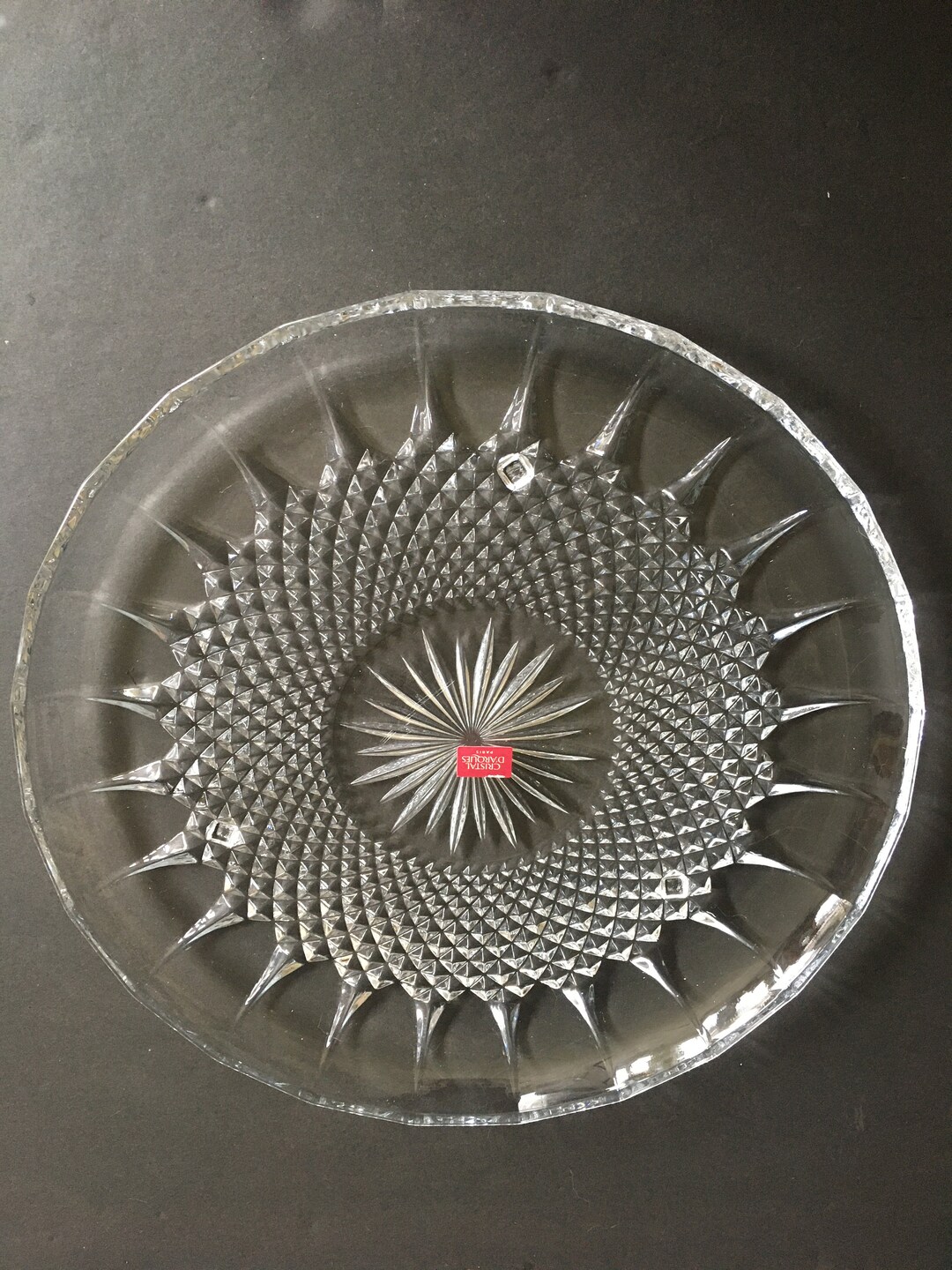 Crystal Vintage Diamond Longchamps Pattern Cristal D' Arques Serving ...