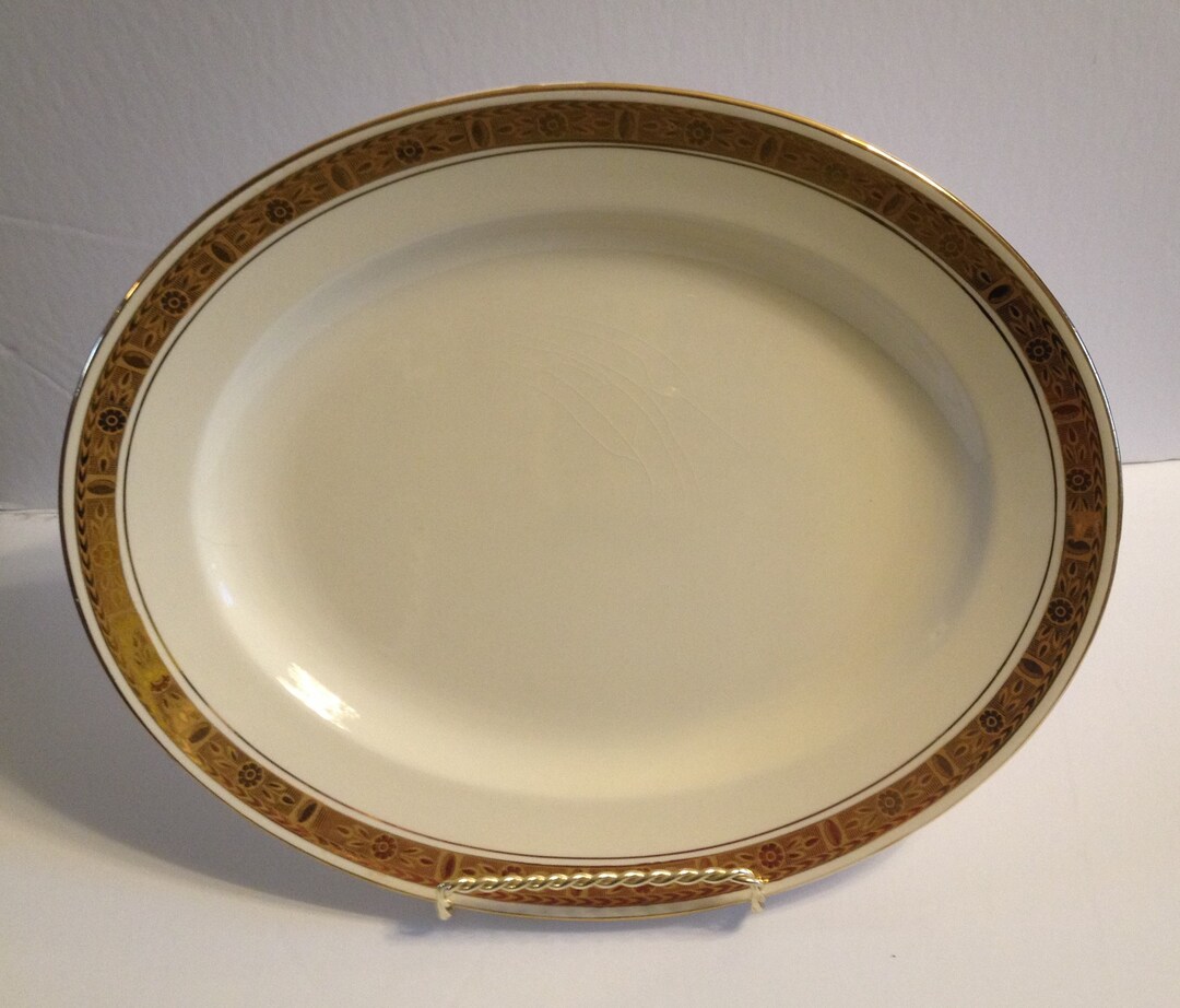 Large Burleigh Ware Zenith Deco Platter 1930's England Burgess& Leigh ...