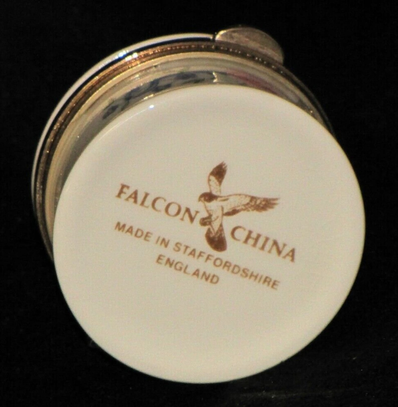 Adorable Vintage Falcon China Staffordshire England Hinged | Etsy