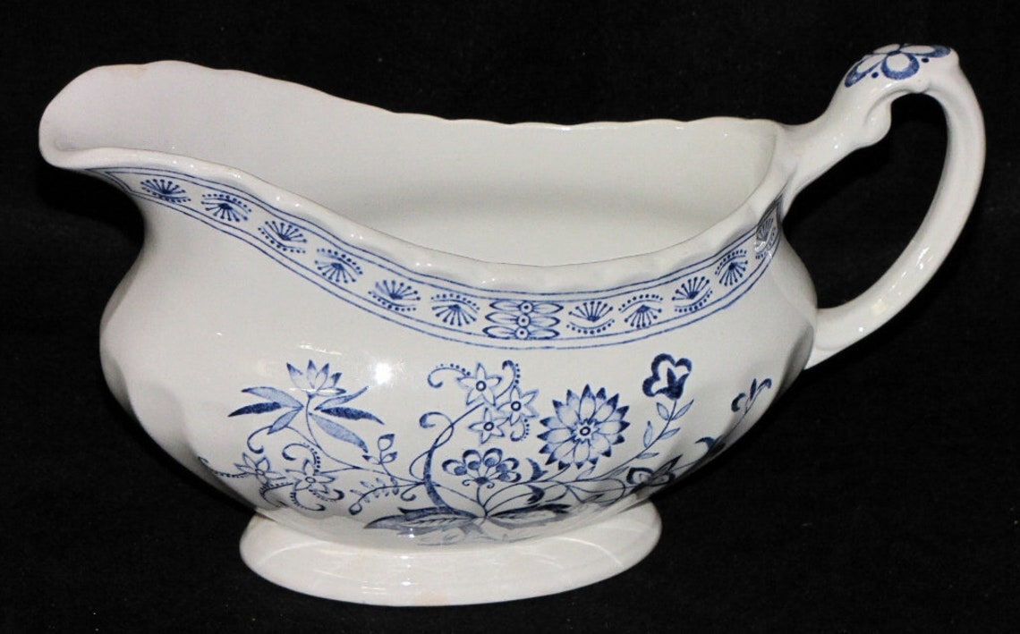 Vintage J & G Meakin England Pottery Classic White Nordic Blue | Etsy