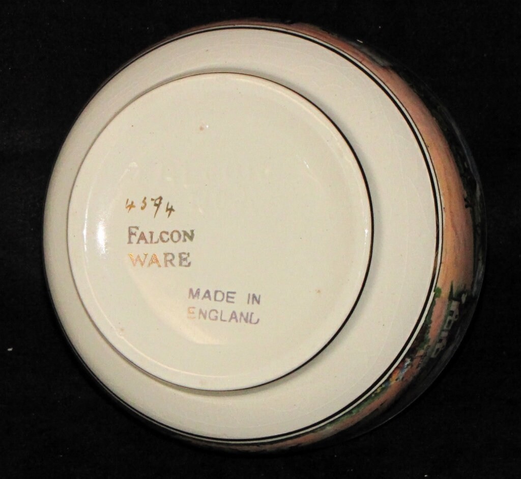 Vintage Falcon Ware England Pottery Country Village Scene Vase - Etsy UK