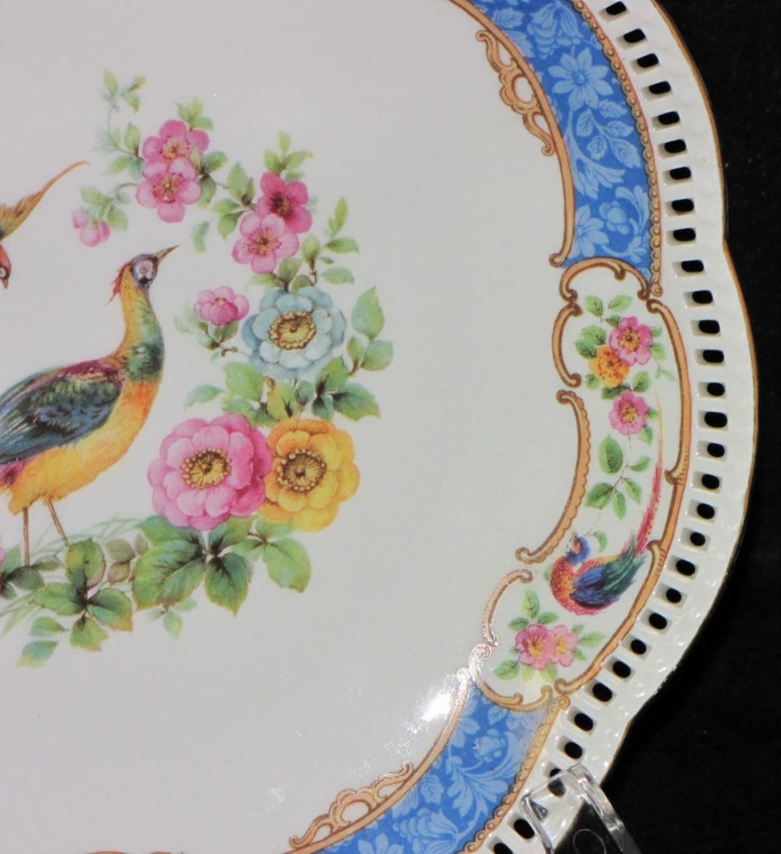 Colourful Vintage Bavarian Schumann Porcelain China With Pheasants ...